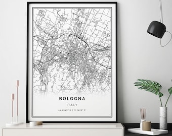 Italy map | Etsy