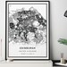Edinburgh Map Print | Minimalistic Wall Art Poster | City Maps ...