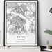 Dnipro Map Print Minimalistic Wall Art Poster City Maps Scandinavian ...