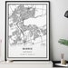 Barrie Map Print | Minimalistic Wall Art Poster | City Maps ...