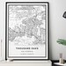 Thousand Oaks Map Print | Minimalistic Wall Art Poster | City Maps ...
