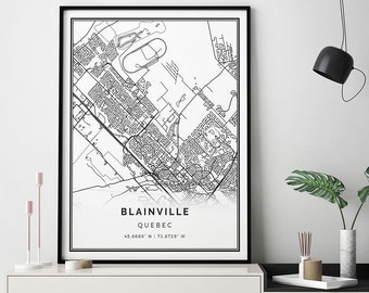 Blainville Map - Etsy