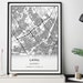 Laval Map Print | Minimalistic Wall Art Poster | City Maps Scandinavian ...