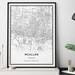 Mcallen Map Print | Minimalistic Wall Art Poster | City Maps ...
