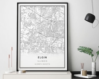 Philadelphia Map Print Minimalistic Wall Art Poster City | Etsy