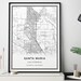 Santa Maria Map Print Minimalistic Wall Art Poster City Maps ...