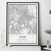 Irvine Map Print | Minimalistic Wall Art Poster | City Maps ...