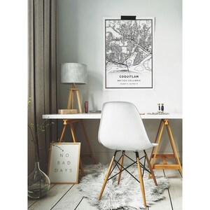 Coquitlam Map Print | Minimalistic Wall Art Poster | City Maps ...