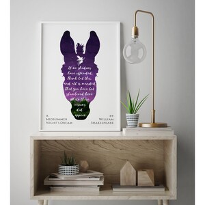 A Midsummer Night's Dream Print! William Shakespeare Inspired Poster ...
