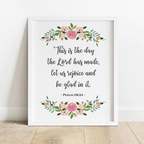 This is the Day the Lord Has Made Farmhouse Style Wood Wall - Etsy