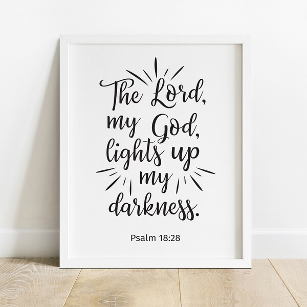 Psalm 18:28 - Etsy
