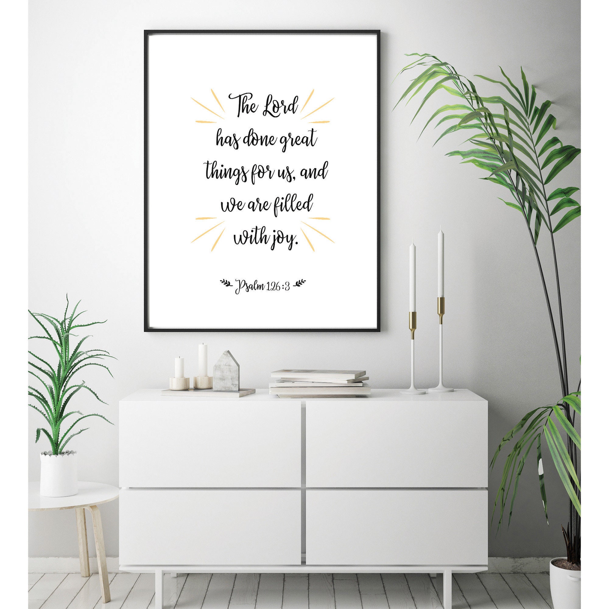 Psalms 126:3 The Lord has done great things for us Bible | Etsy