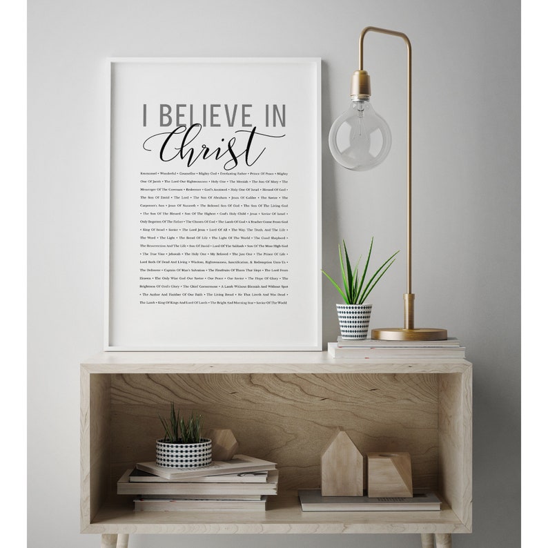 I Believe in Christ LDS Poster LDS Print LDS Wall Art - Etsy
