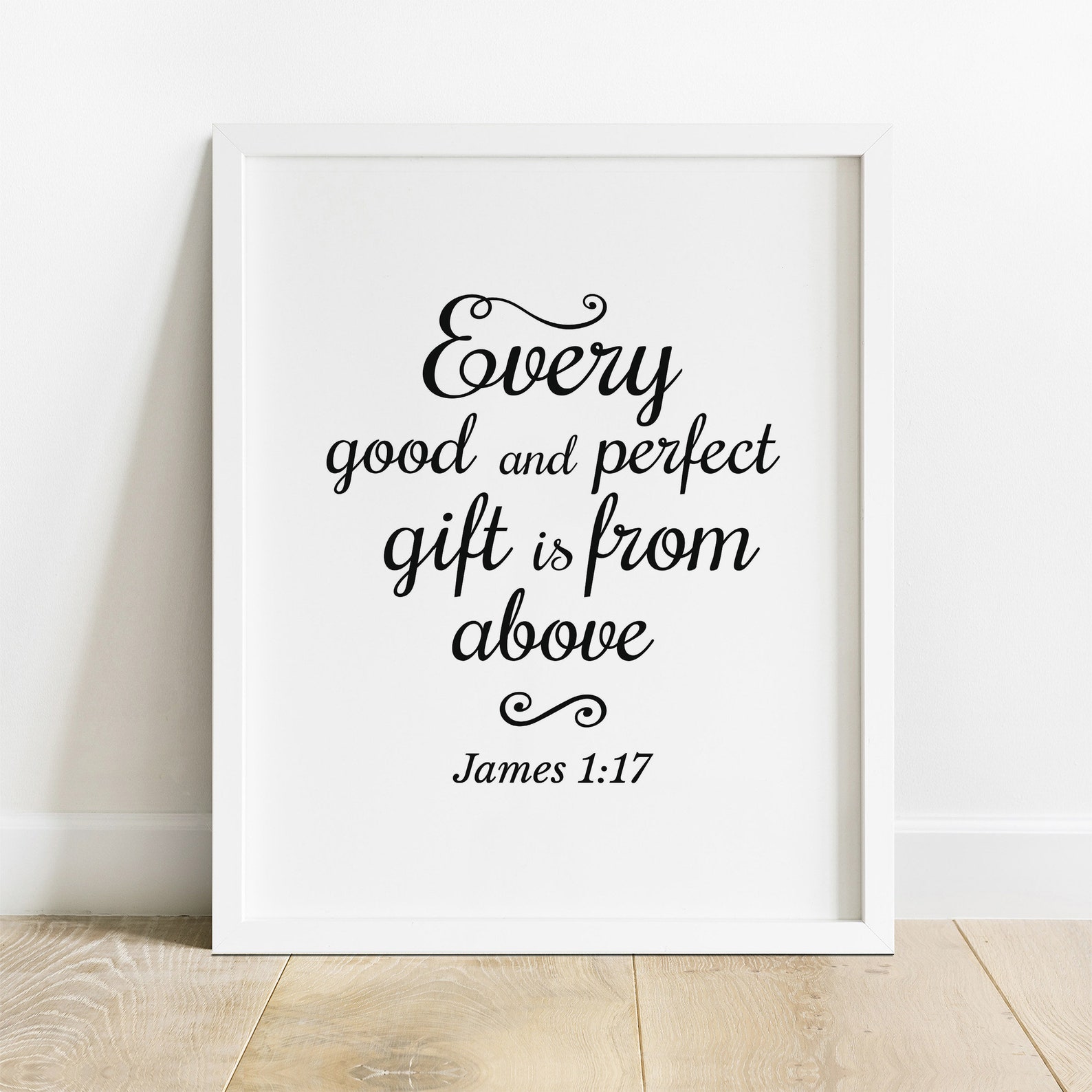 Every Good And Perfect Gift Is From Above James 1:17 Bible | Etsy