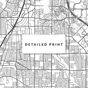 Richardson Map Print | Minimalistic Wall Art Poster | City Maps ...