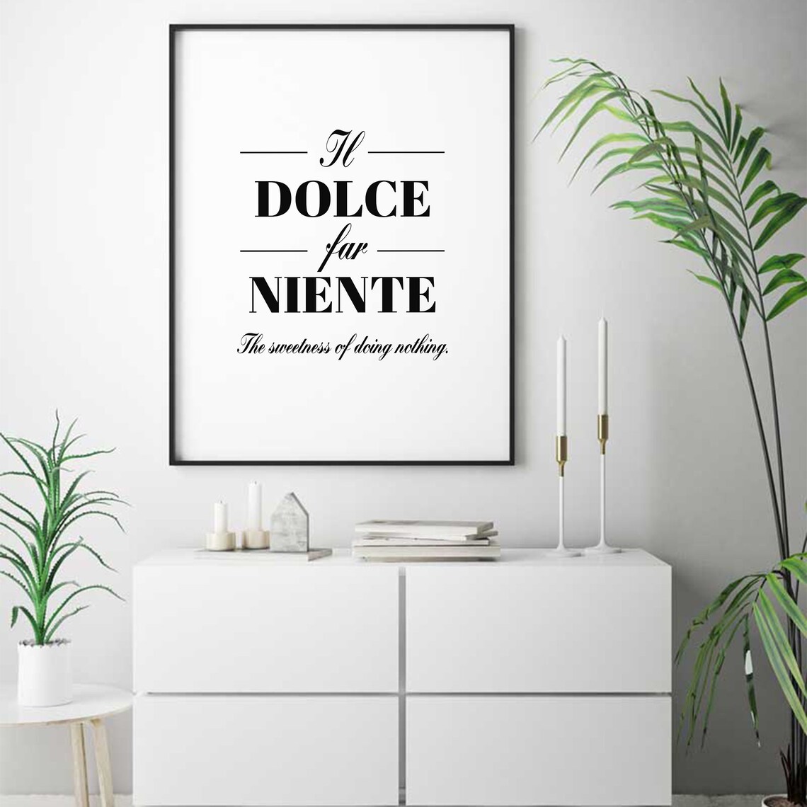 Dolce Far Niente the Sweetness of Doing Nothing Poster Print | Etsy