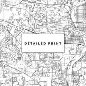 Elgin Map Print | Minimalistic Wall Art Poster | City Maps Scandinavian ...