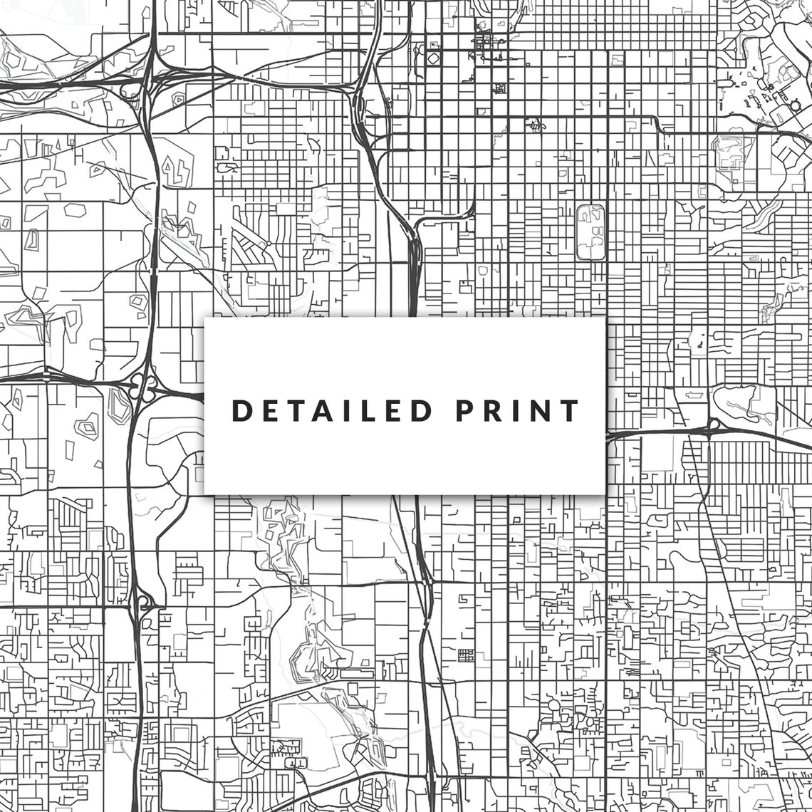 Salt Lake City Map Print Minimalistic Wall Art Poster City - Etsy