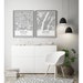 Santa Ana Map Print Minimalistic Wall Art Poster City Maps Scandinavian ...