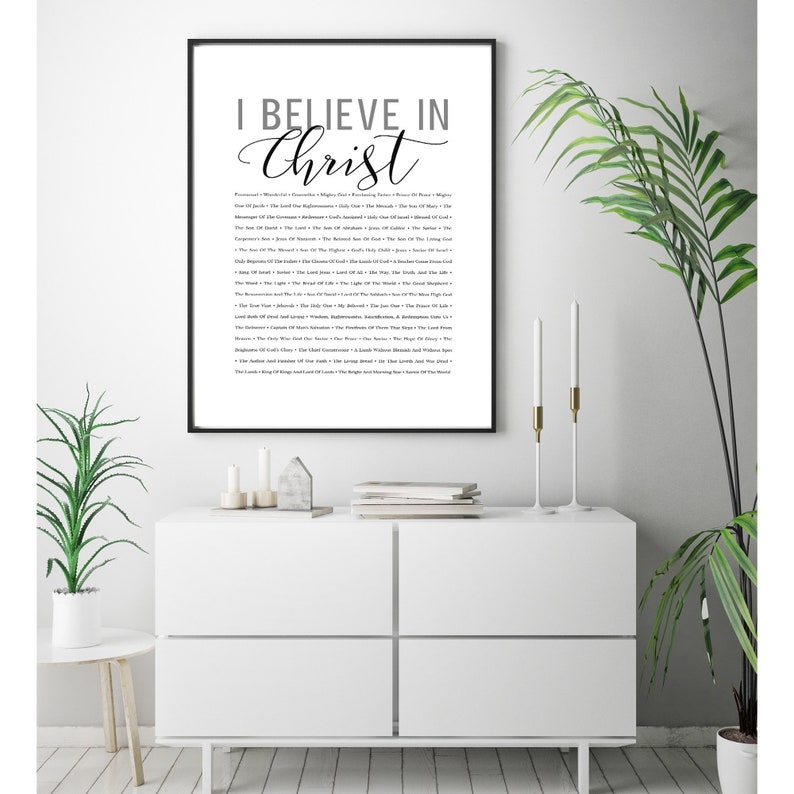 I Believe in Christ LDS Poster LDS Print LDS Wall Art - Etsy