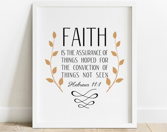 Faith is Being Sure - Etsy