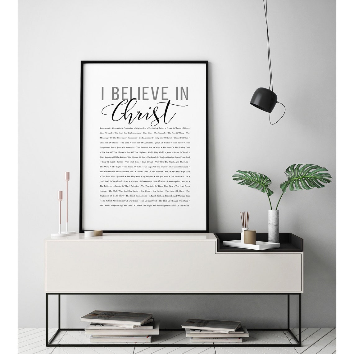 I Believe in Christ LDS Poster LDS Print LDS Wall Art - Etsy