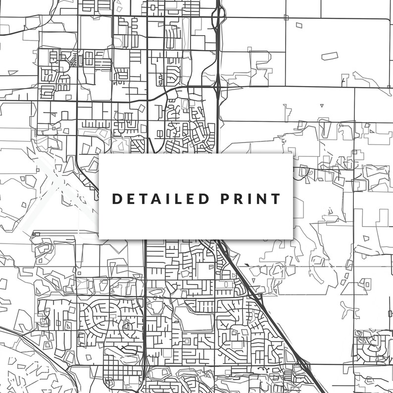 Santa Maria Map Print Minimalistic Wall Art Poster City - Etsy