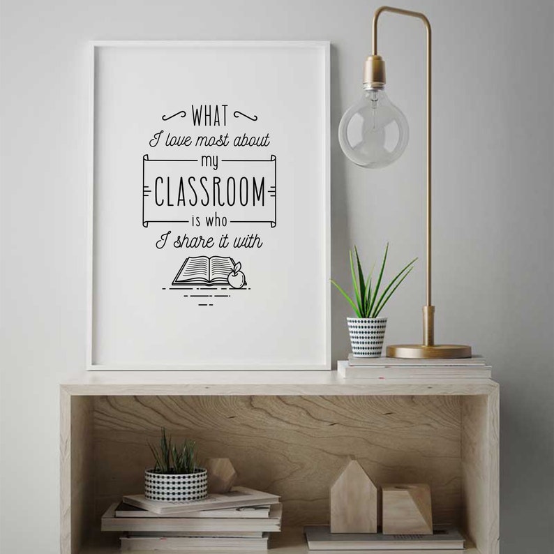Teacher Classroom Poster Quote Poster What I Love Most About - Etsy