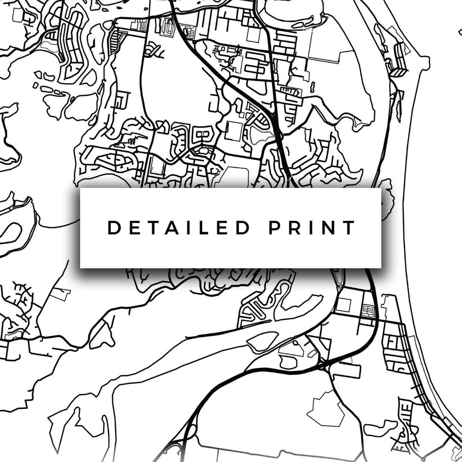 Tweed Heads Map Canvas Print City Maps Wall Art New South | Etsy