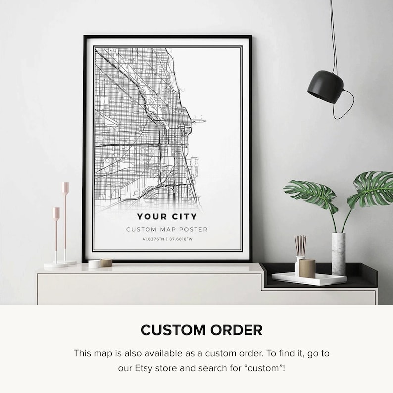 Jackson Map Print Minimalistic Wall Art Poster City Maps - Etsy