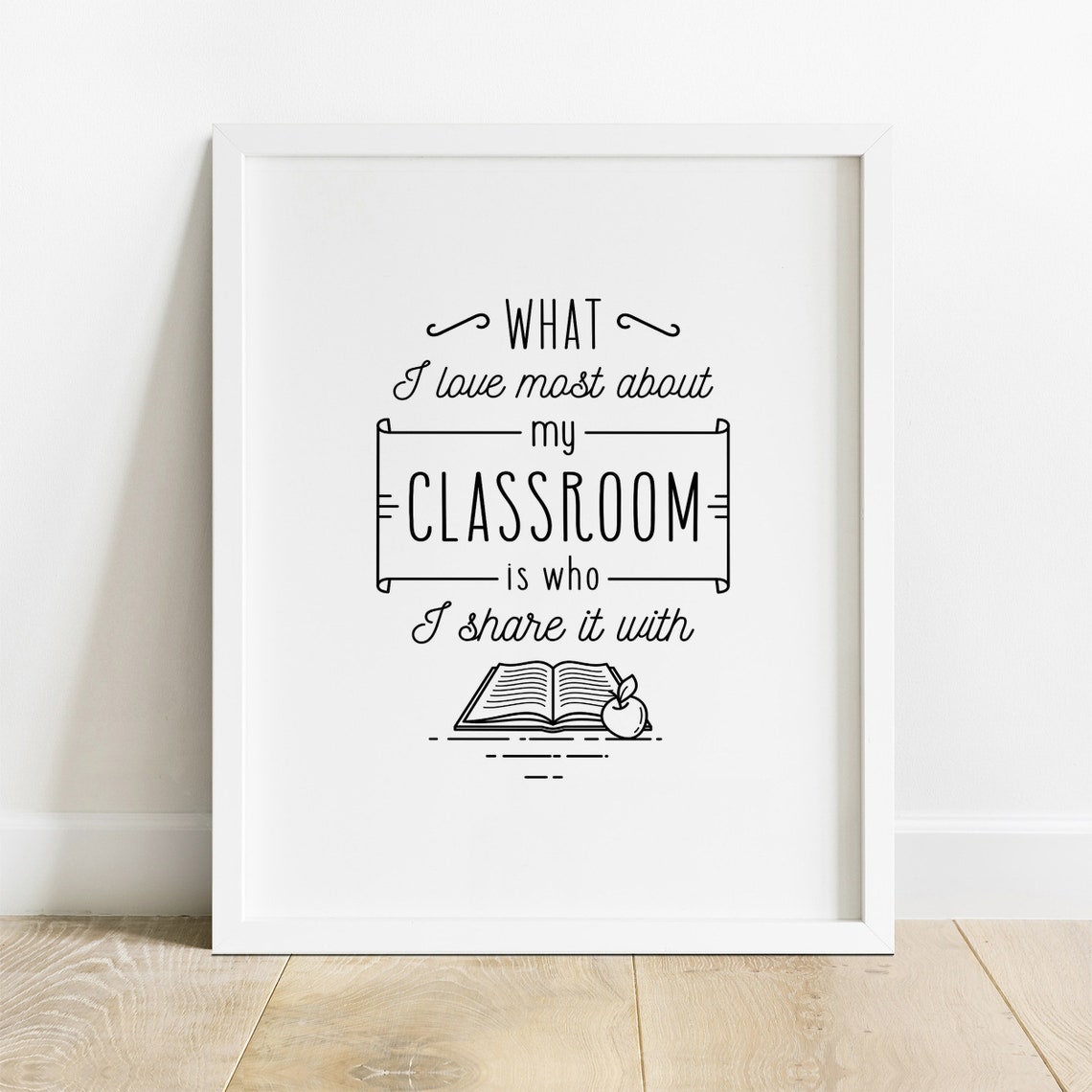 Teacher Classroom Poster Quote Poster What I Love Most About - Etsy
