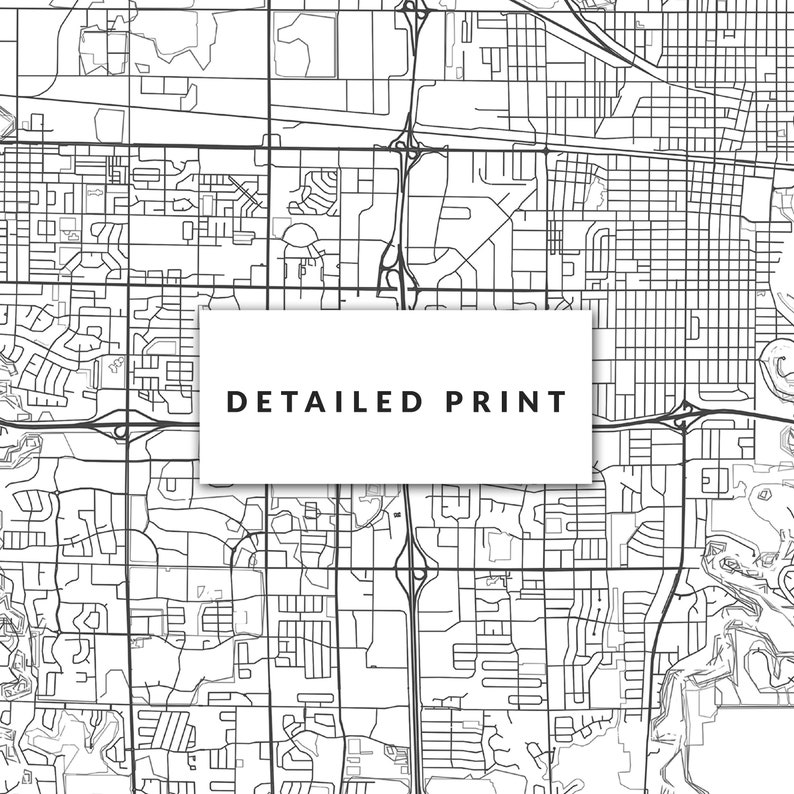 Fargo Map Print Minimalistic Wall Art Poster City Maps - Etsy