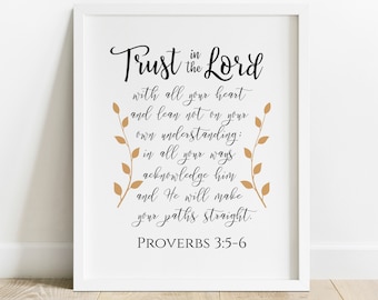 Proverbs 3 Wall Art - Etsy