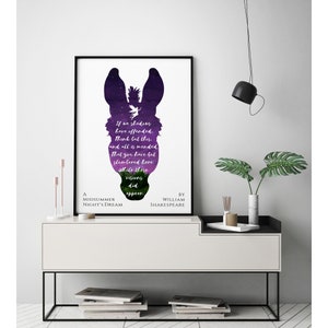 A Midsummer Night's Dream Print! William Shakespeare Inspired Poster ...