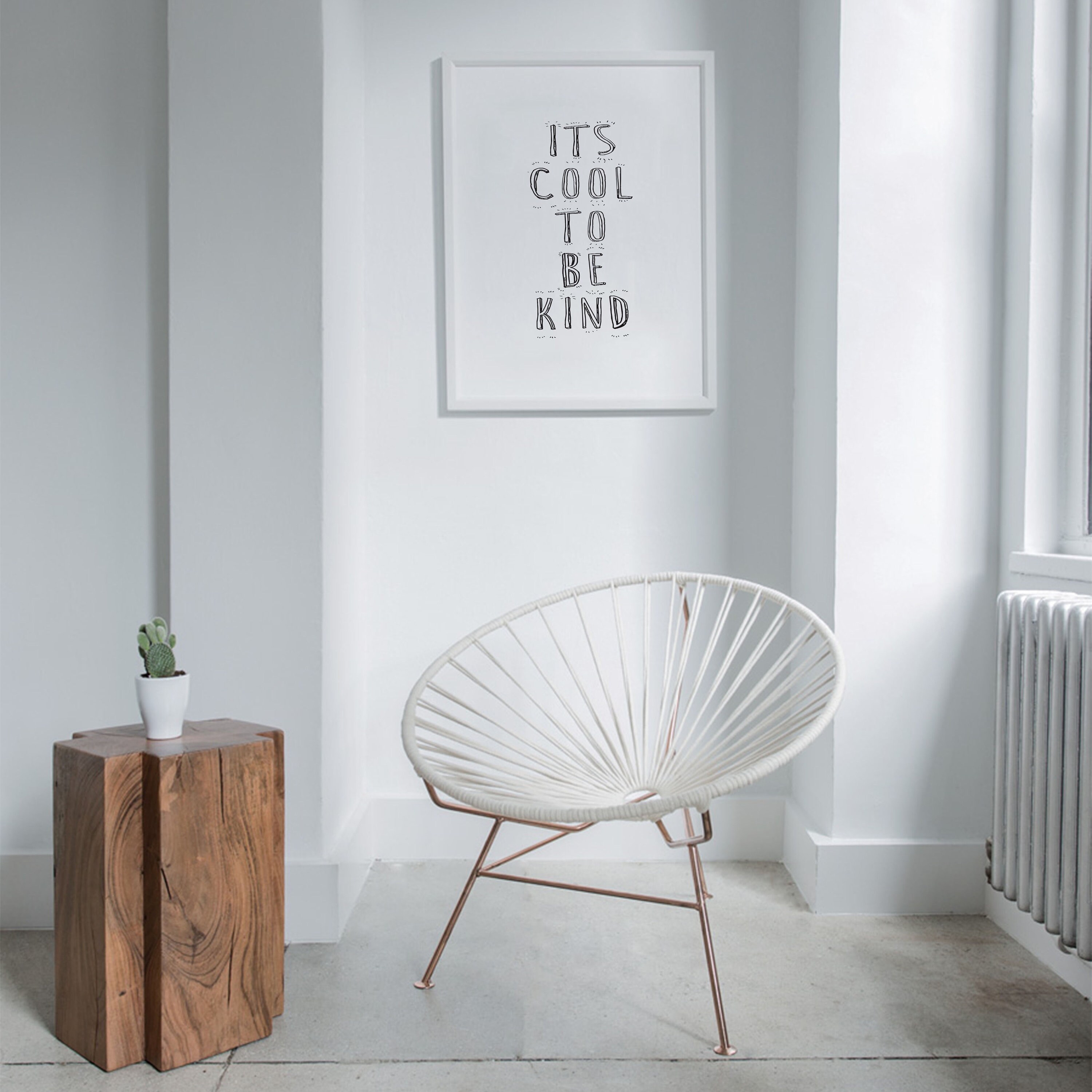 It's Cool to Be Kind Poster Art Inspirational Quotes - Etsy