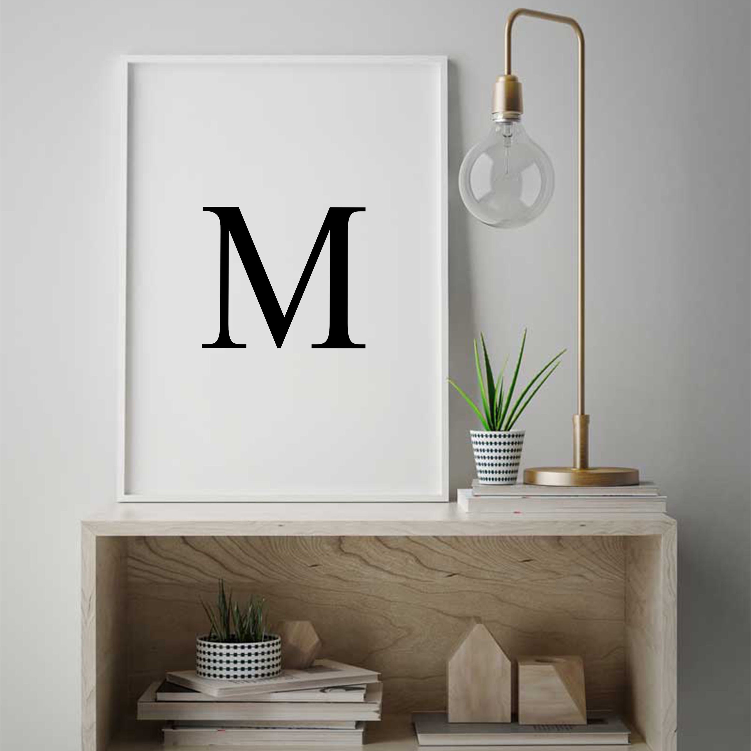 Poster Wall Art Poster Art M Letter Print Wall Art Prints - Etsy