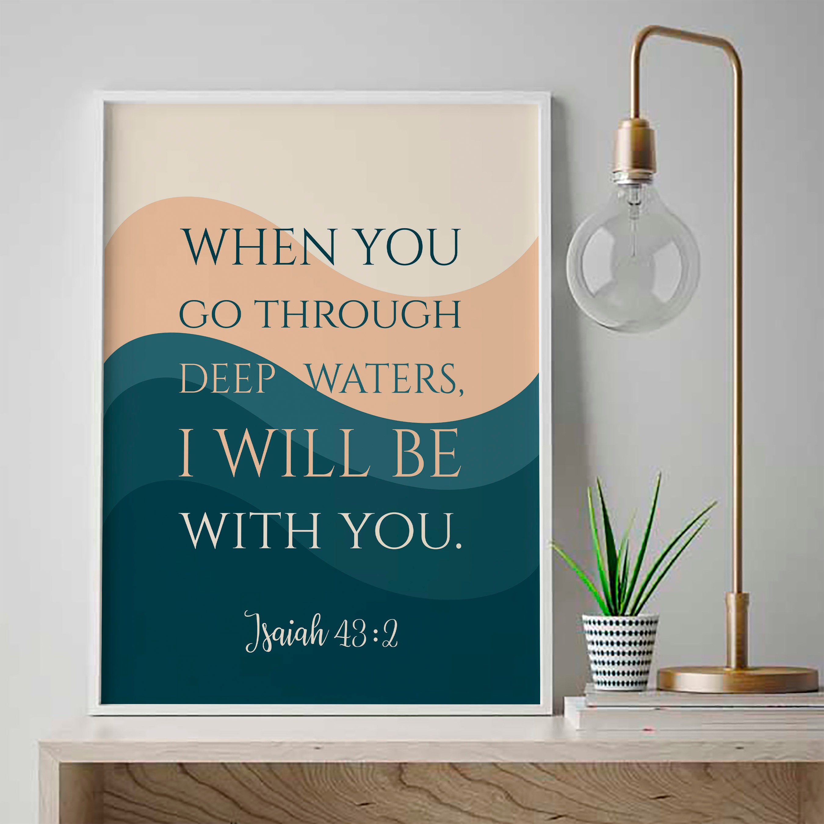 Bible Verse Art Print Poster Art Wall Decor Scripture | Etsy