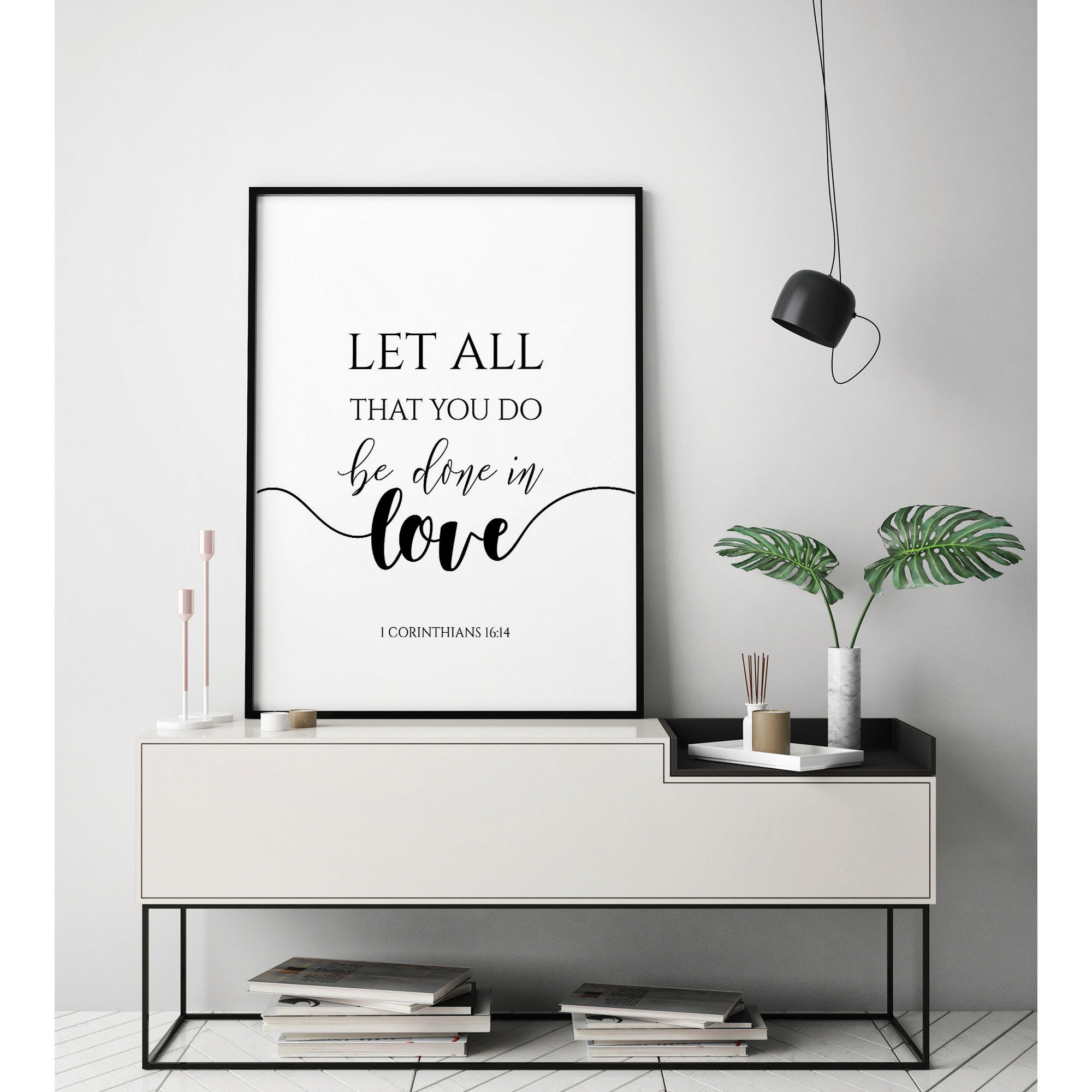 Bible Verse Printable Let All That You Do Be Done in Love 1 | Etsy