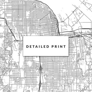 Tacoma Map Print | Minimalistic Wall Art Poster | City Maps ...