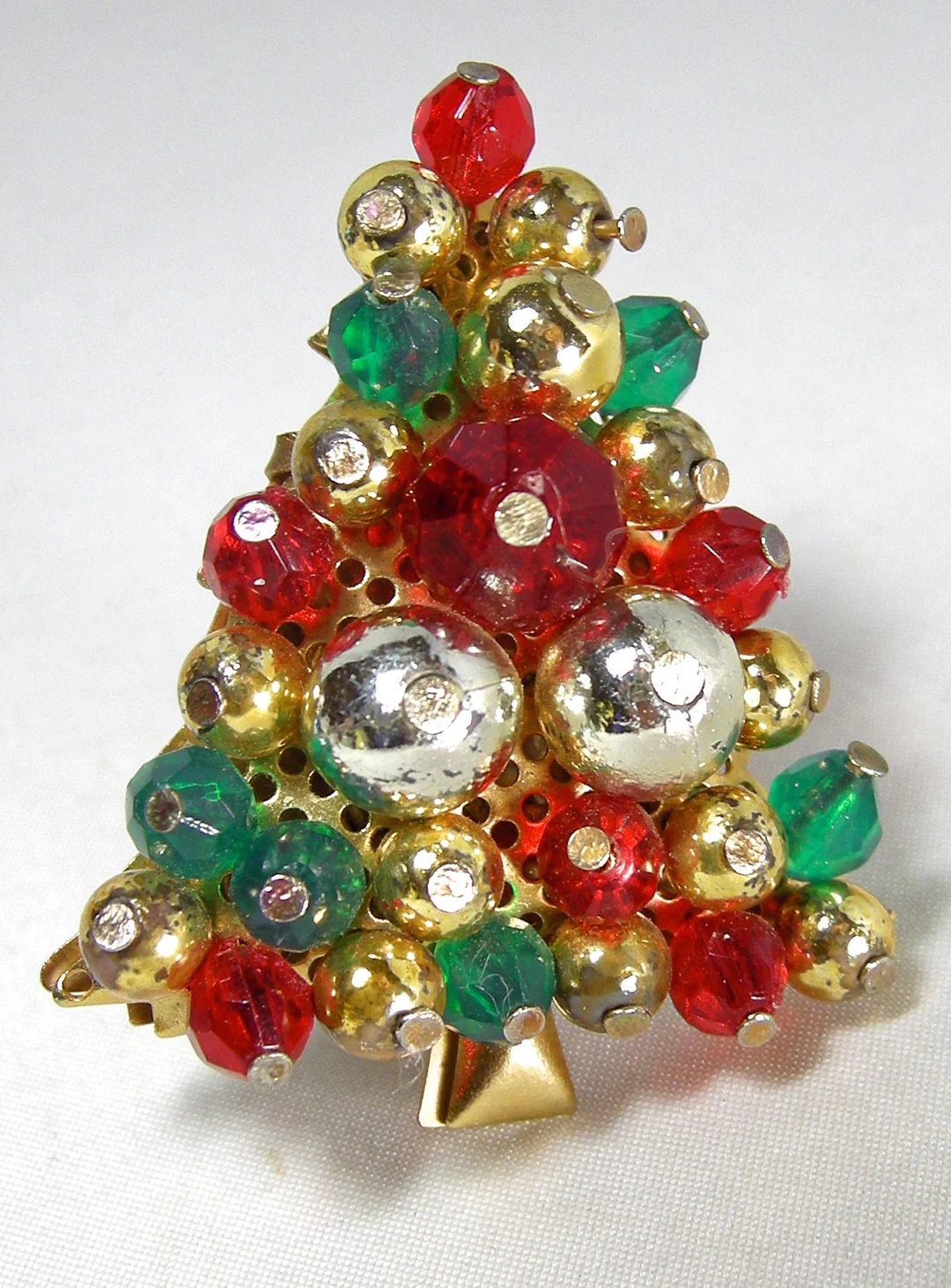 Vintage Colorful Christmas Tree Brooch - JD10532 - Etsy