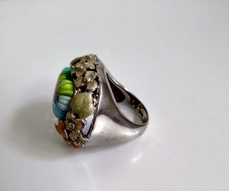 Vintage Alan K. Murano Heart Ring - Etsy