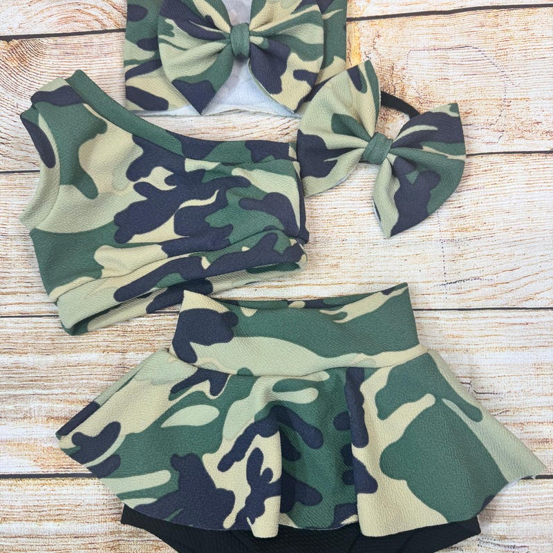 Camo Cheer Bow - Etsy