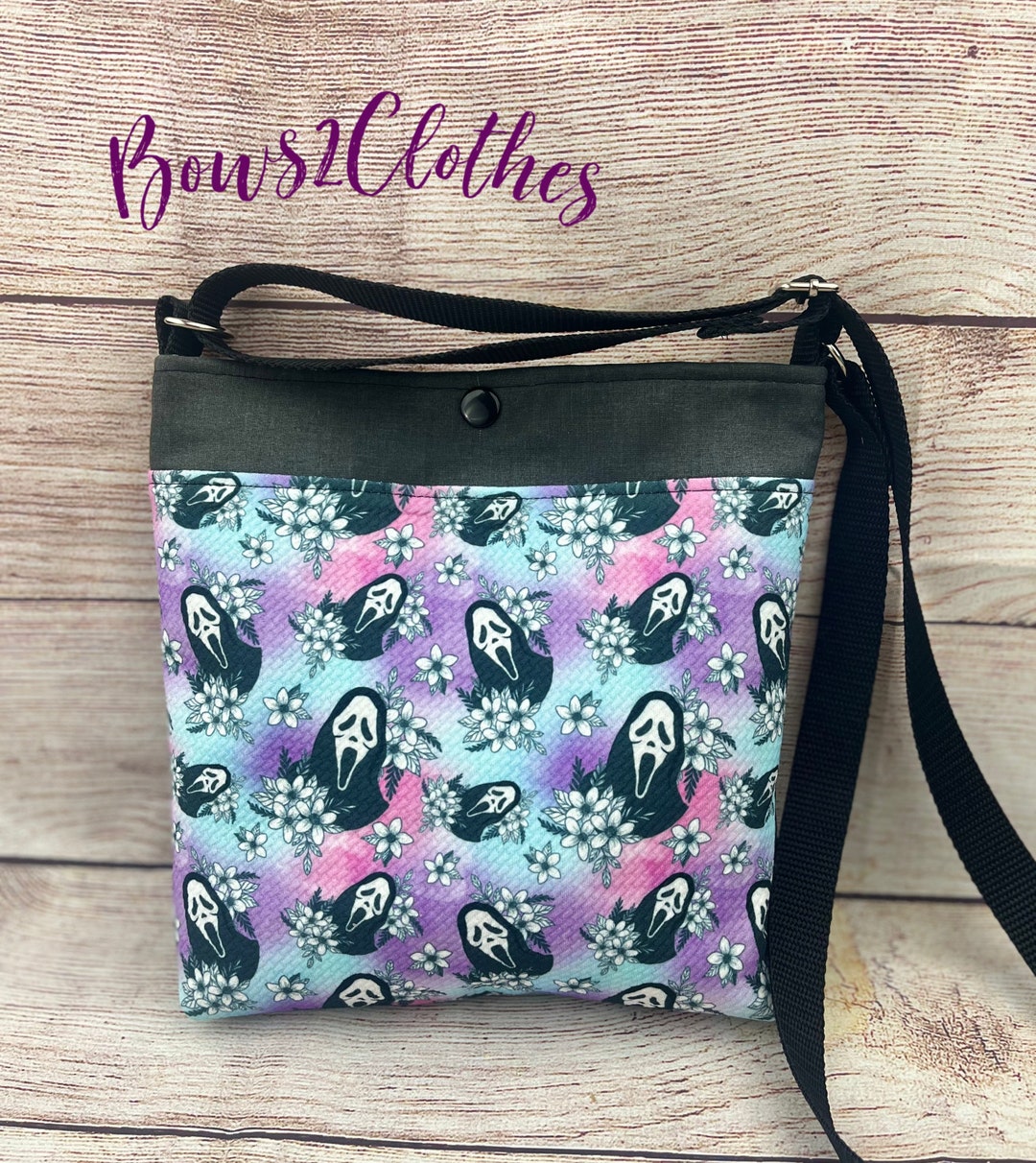 Scream Floral Crossbody/ Messenger Purse - Etsy