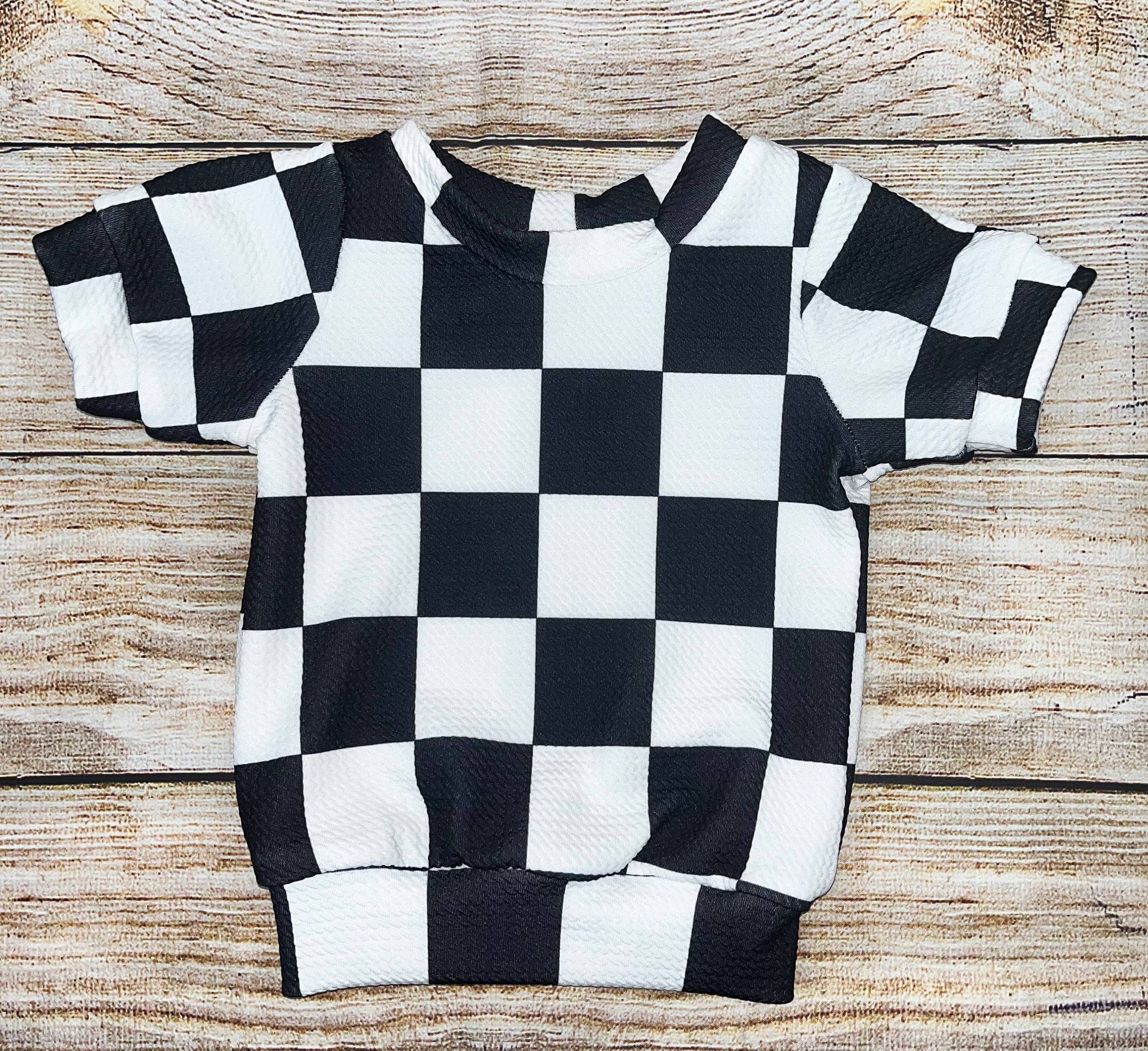 Checkered Baby Boy Outfit/ Crew Neck Shirt/ Shorts/ Bloomers/ Hat ...