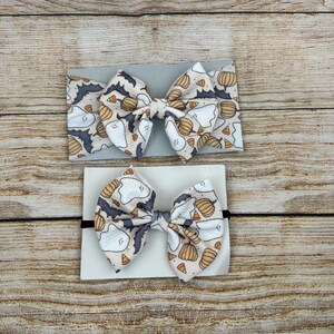 Ghost Bummies & Headwrap Bow Set: Baby Girl Halloween Outfit - Etsy