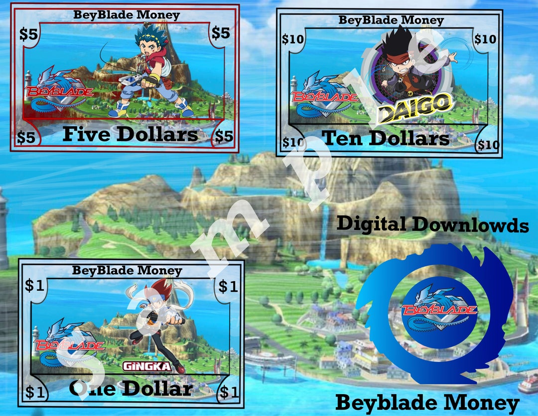 Beyblade Printable Money - Etsy