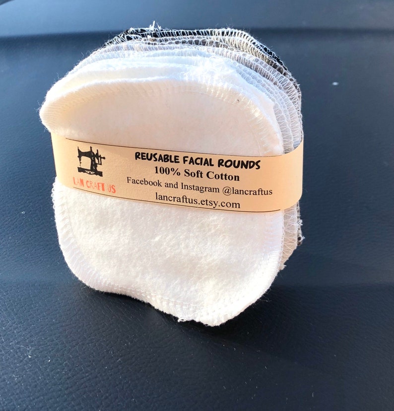3 or 4 Custom Facial Rounds Classic Solid Color 10/20 - Etsy
