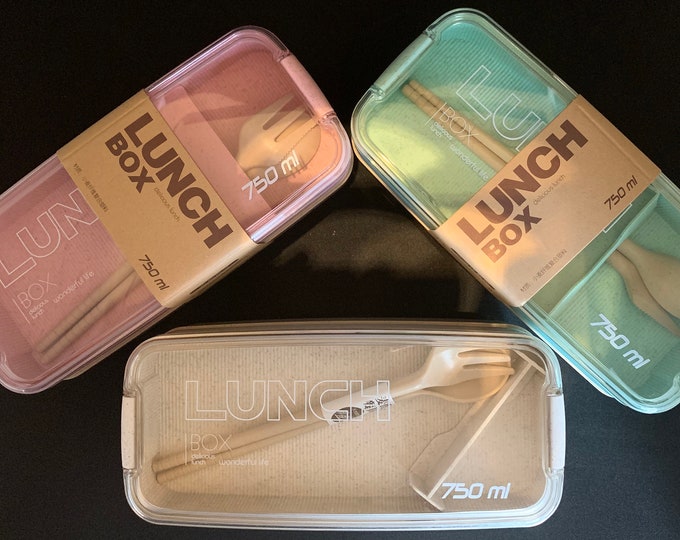 Organic Wheat Bento Lunch Box - 750ml - Etsy