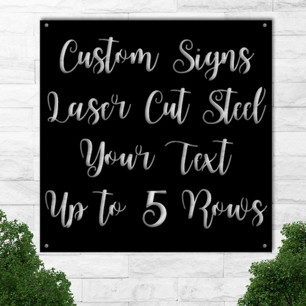 Custom Metal Sign - Etsy