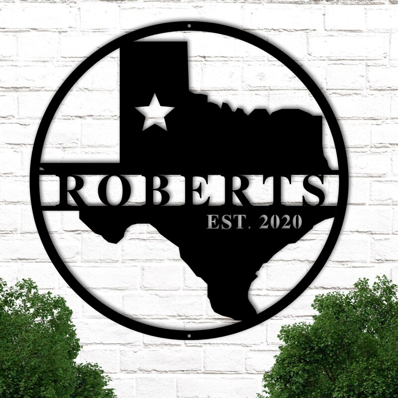 Texas Established Signs - Etsy